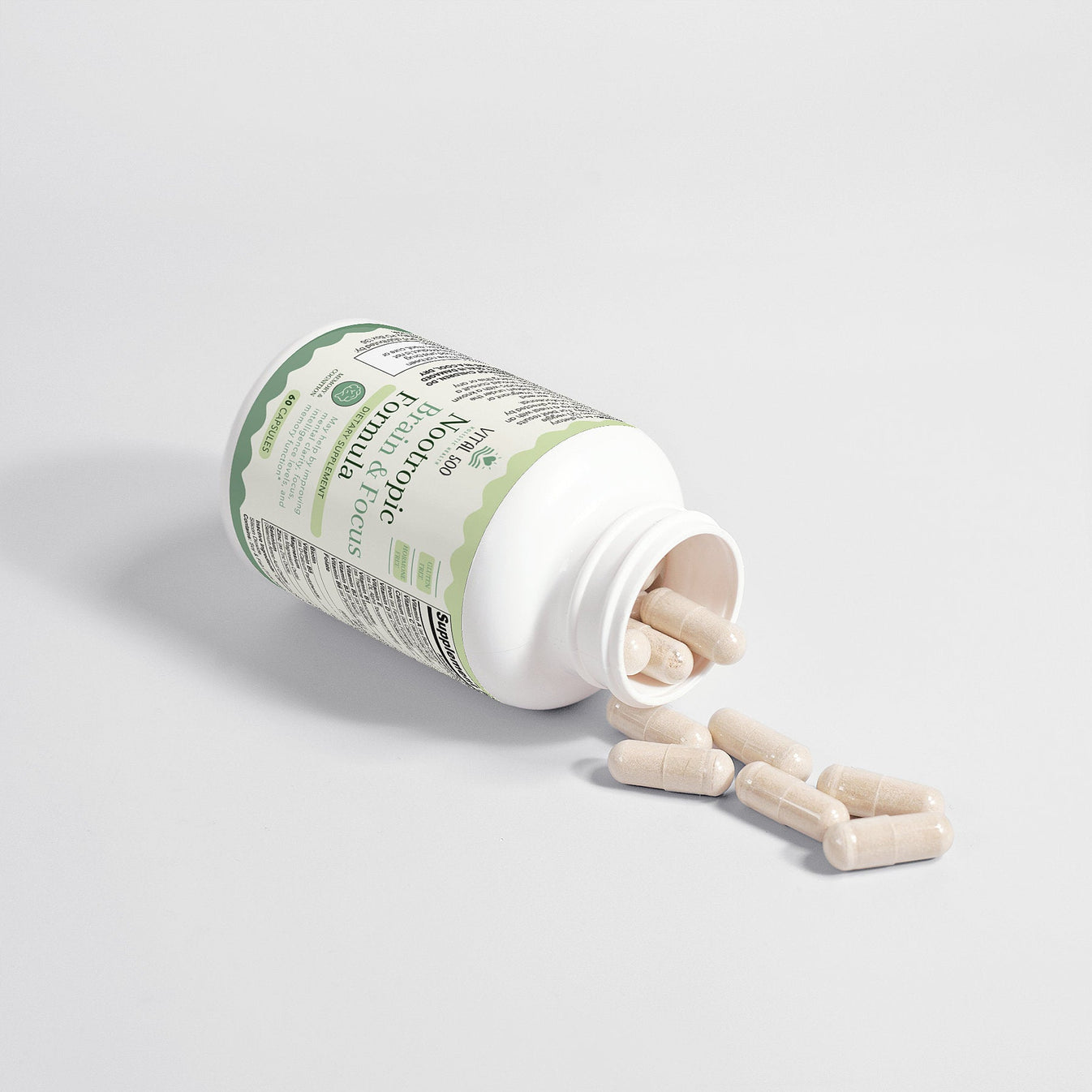 Brain & Focus Formula Supplement For Cognitive Health... – Vital 500