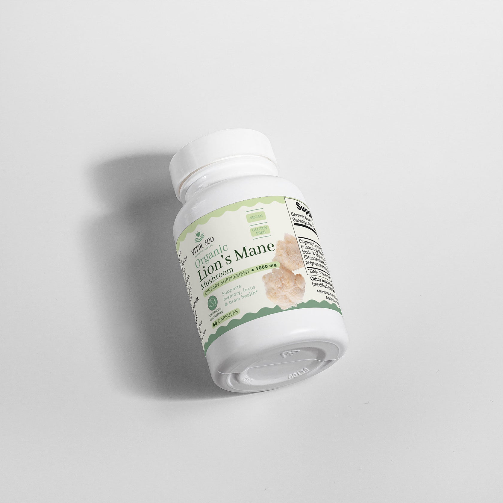 Organic Lion's Mane Mushroom Vital 500