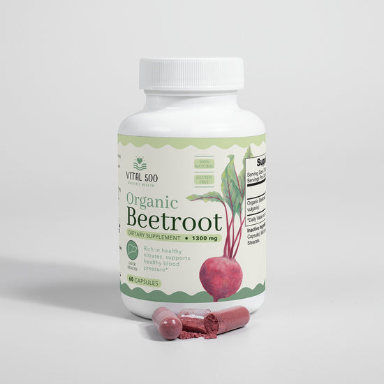 Organic Beetroot Capsules-Made In USA Vital 500