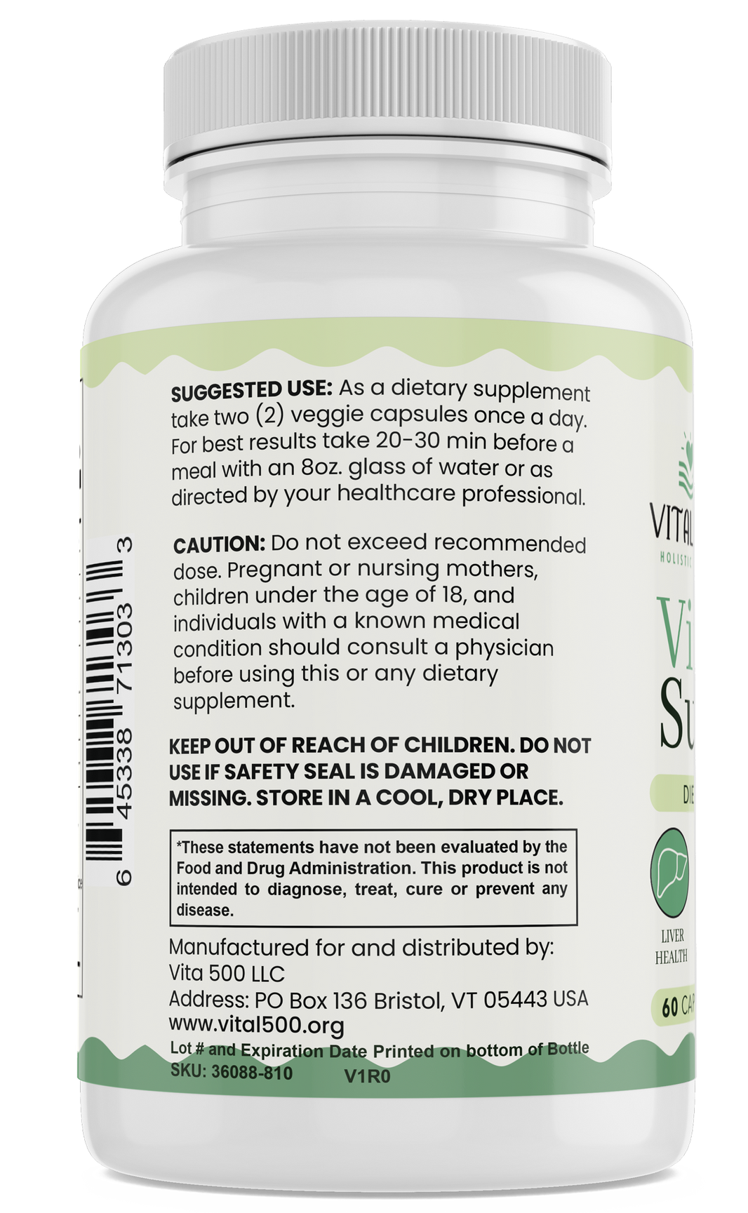 Liver Health Supplements Vital 500